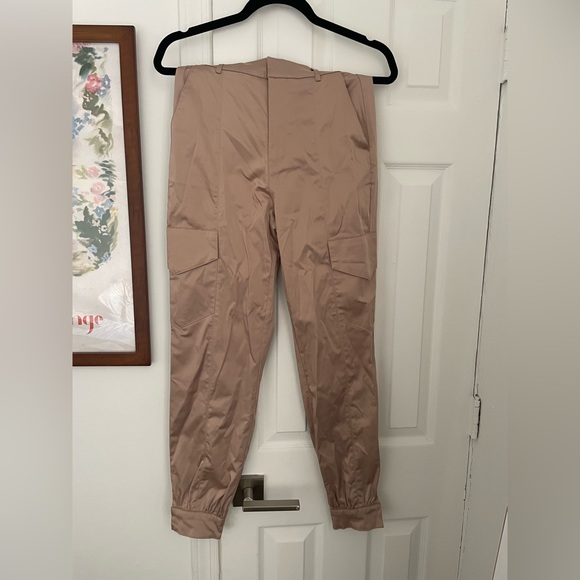 Zara | Pants & Jumpsuits | Rose Gold Cargo Pants | Poshmark